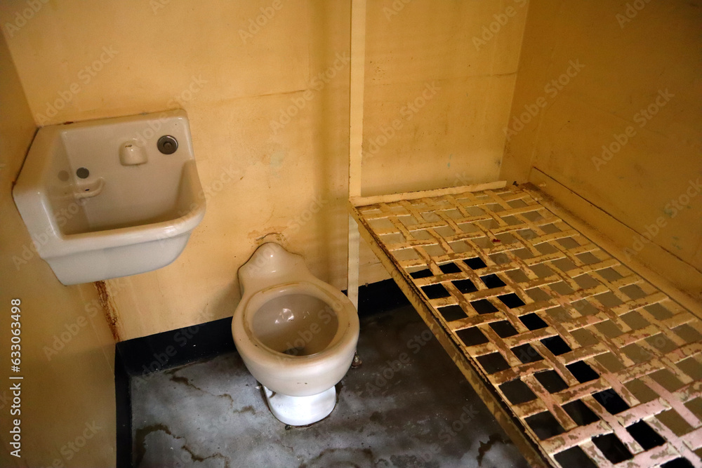 Penitentiary Prison Jail, view inside a cell Stock Photo | Adobe Stock