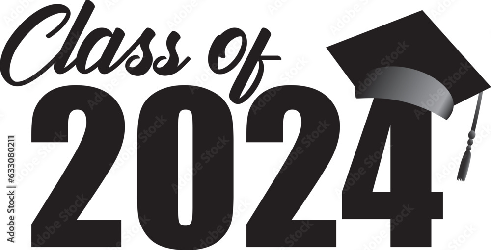Class of 2024 Bold Logo Stock Vector | Adobe Stock