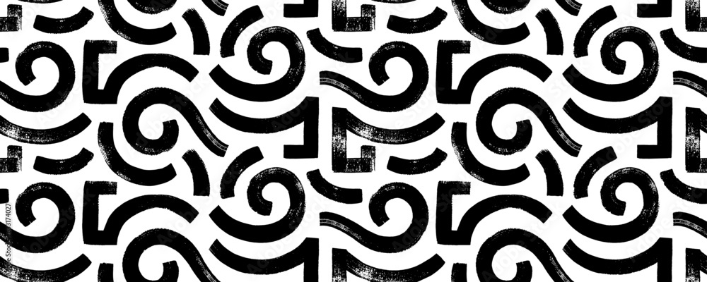 Greek roman seamless pattern with meander motif. Contemporary printable ...
