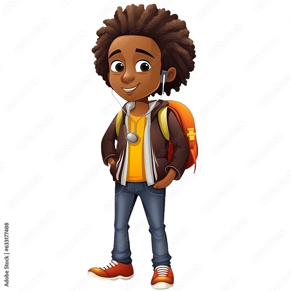 Black Boy African American Clipart Illustration Stock Illustration ...
