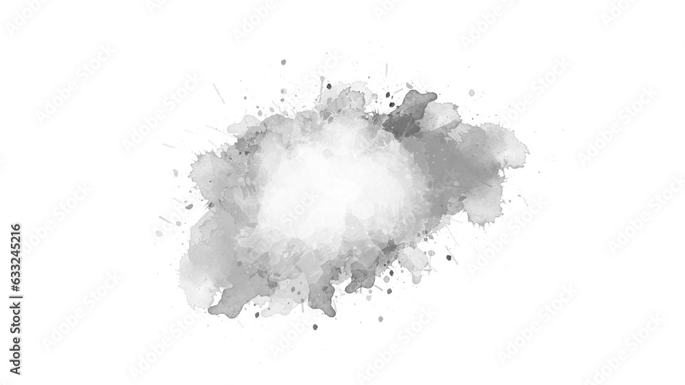 Watercolor paint brush stroke. ink splash transition. Abstract inkblot ...