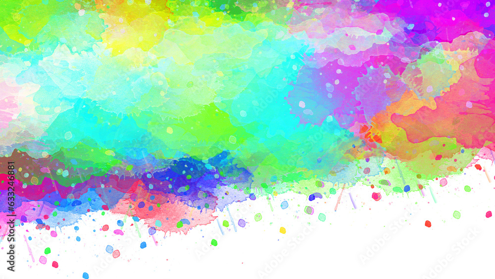 Watercolor paint brush stroke. ink splash transition. Abstract inkblot ...