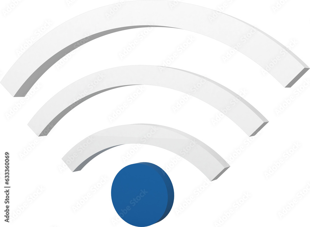 Digital png illustration of wifi icon on transparent background Stock ...