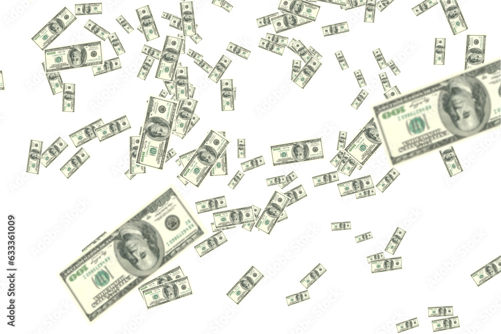Digital png illustration of banknotes falling on transparent background ...