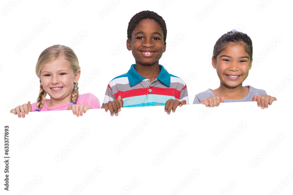Digital png photo of happy diverse children on transparent background ...