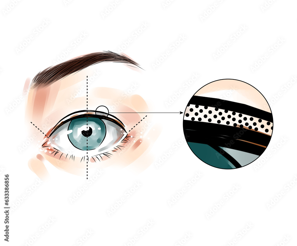 Volume Eyelash Extension Application and Style Guide. Direction look ...