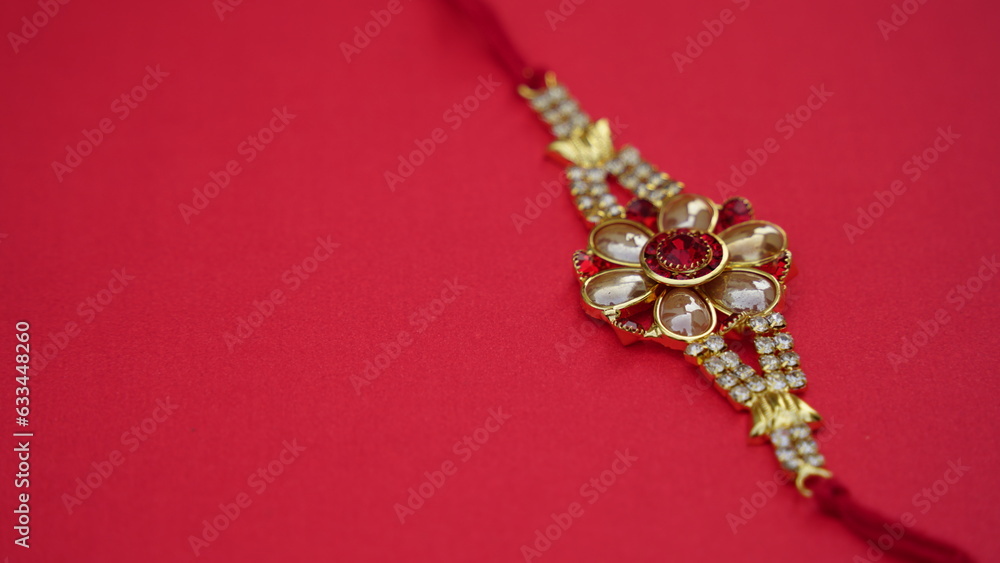 Indian festival: Raksha Bandhan. A traditional Indian wrist band which ...