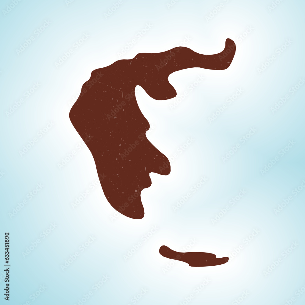 Greece shape on gradient background. Country map with scratch texture ...