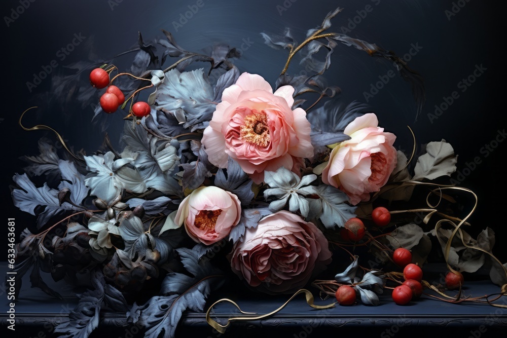 bouquet coquette para invitación de boda, flores lilas aesthetic, ramo ...