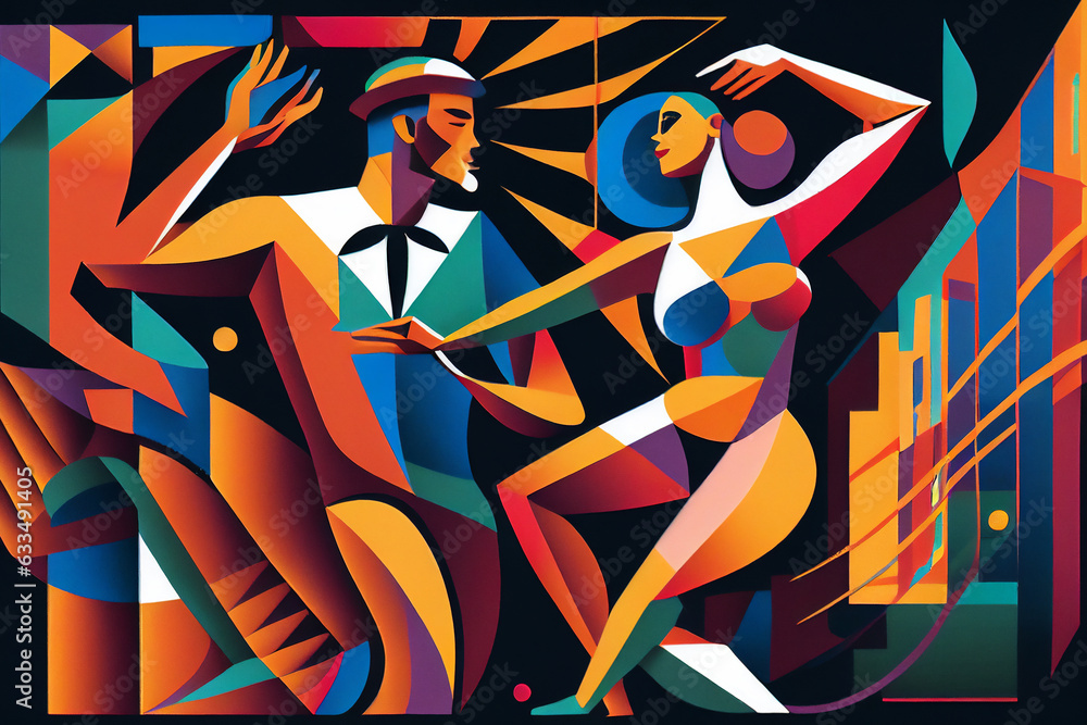 Latin American Hispanic male and female couple dancing the ballroom ...
