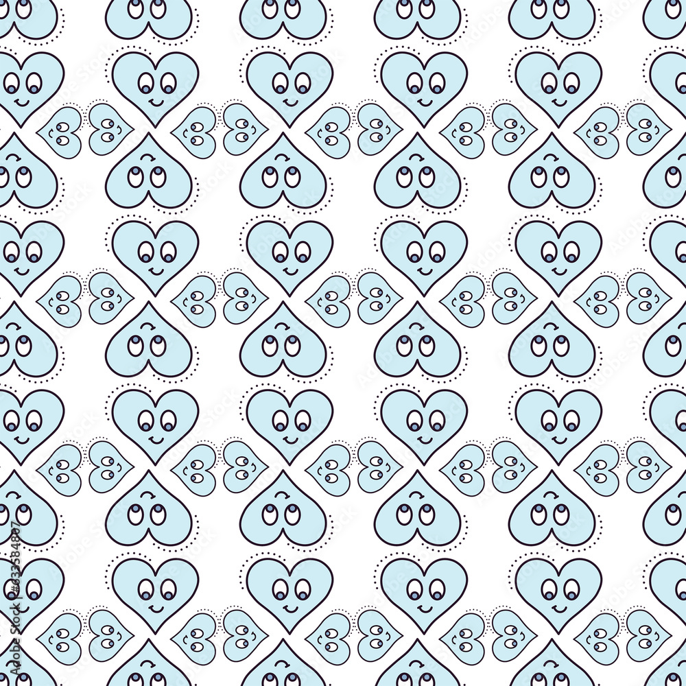 Digital png illustration of happy hearts on transparent background ...