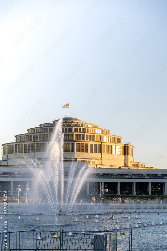 Wroclaw Poland May 2023 Multimedia Fountain at Centennial Hall. Unesco ...