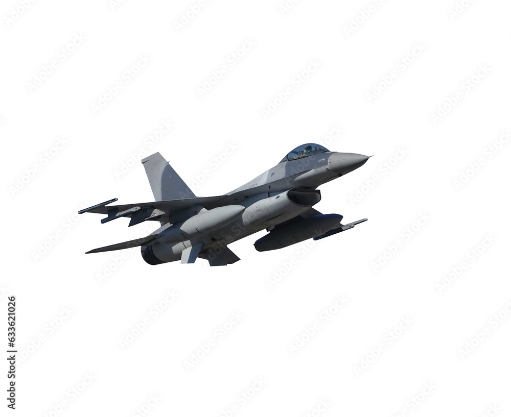 f-16 fighter jet on transparent background Stock Photo | Adobe Stock