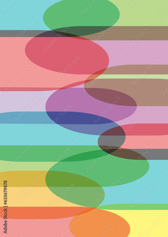 Vector abstract pattern illustration, colorful template background with ...