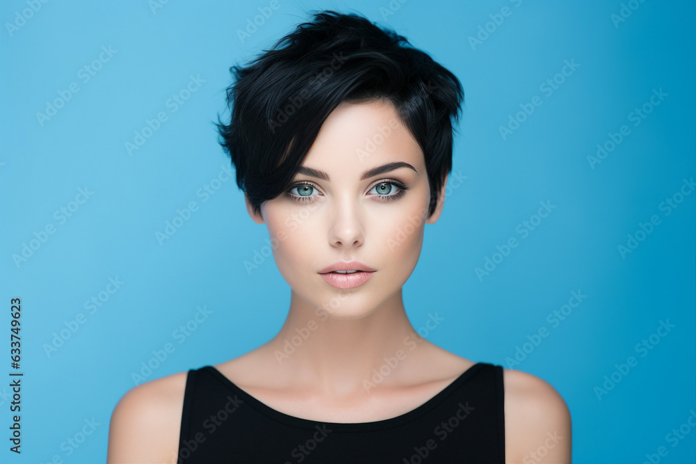 Generative AI portrait young fashion model woman attractive appearance ...