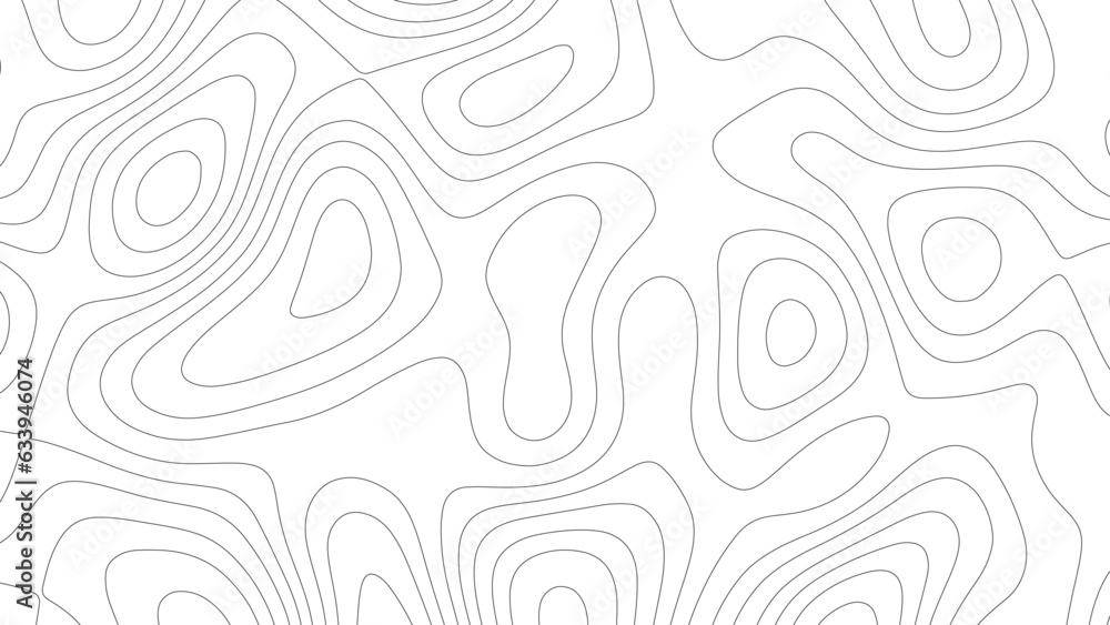 เวกเตอร์ Stock Topographic map lines, contour background. topo map ...