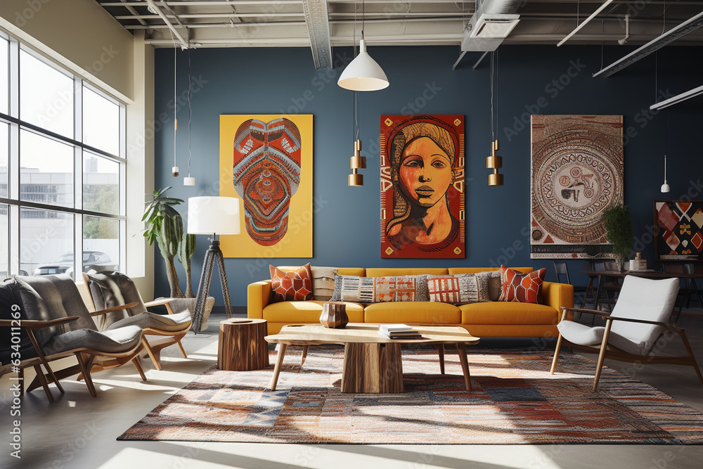Design a startup office inspired by global cultures, with diverse ...