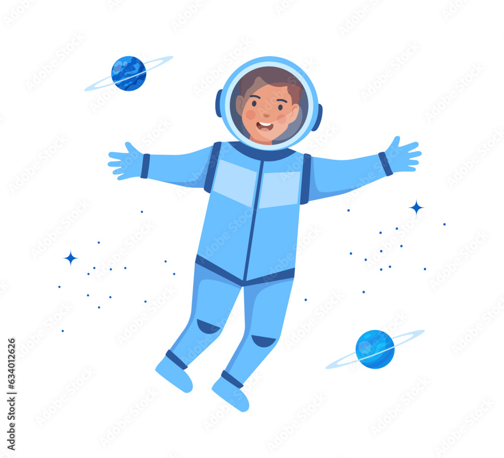 Vector de Stock Astronaut Cartoon Character in Outer Space Suit ... Vector de Stock Astronaut Cartoon Character in Outer Space Suit ...