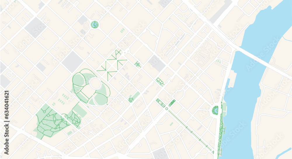 abstract background with lines. Map in Retro Style. Outline Map. urban ...