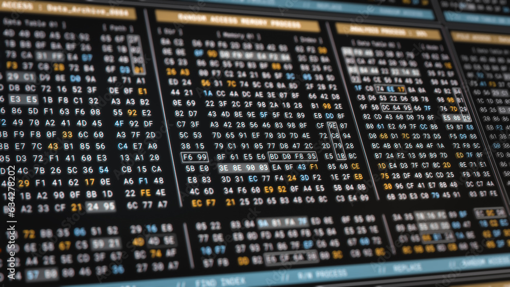 Computer memory code encryption technology for high security. Big Data ...