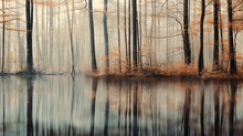 Autumn Tree Reflection Art Free Stock Photo - Public Domain Pictures