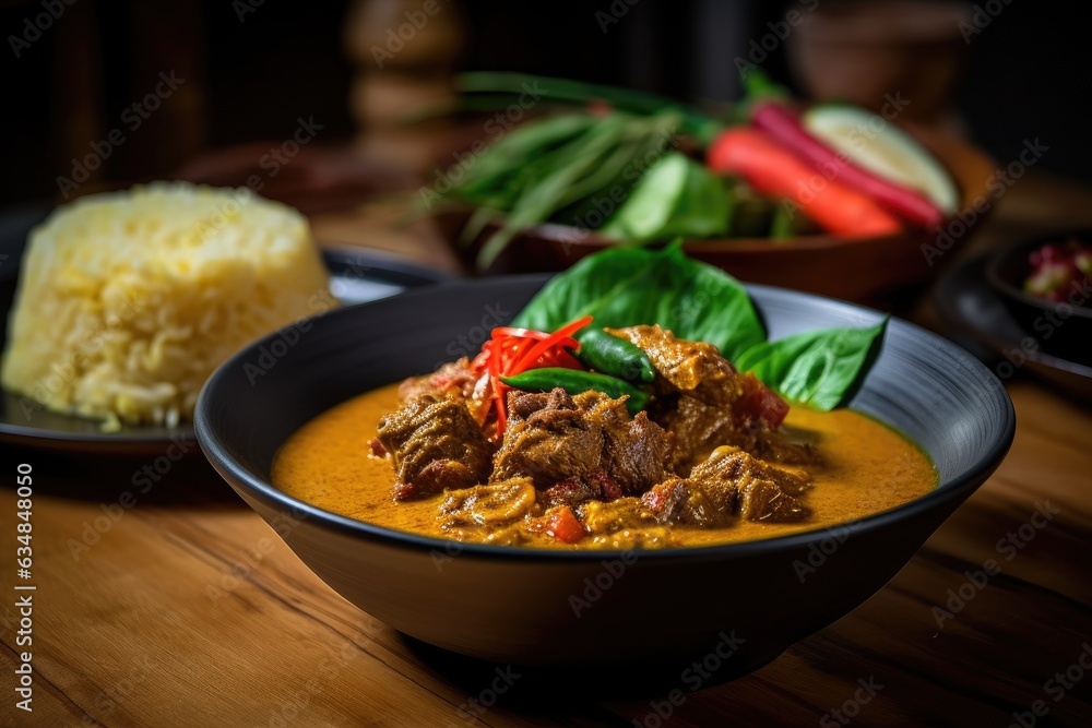 Gulai Sapi is a typical Indonesian beef curry dish from Padang, West ...