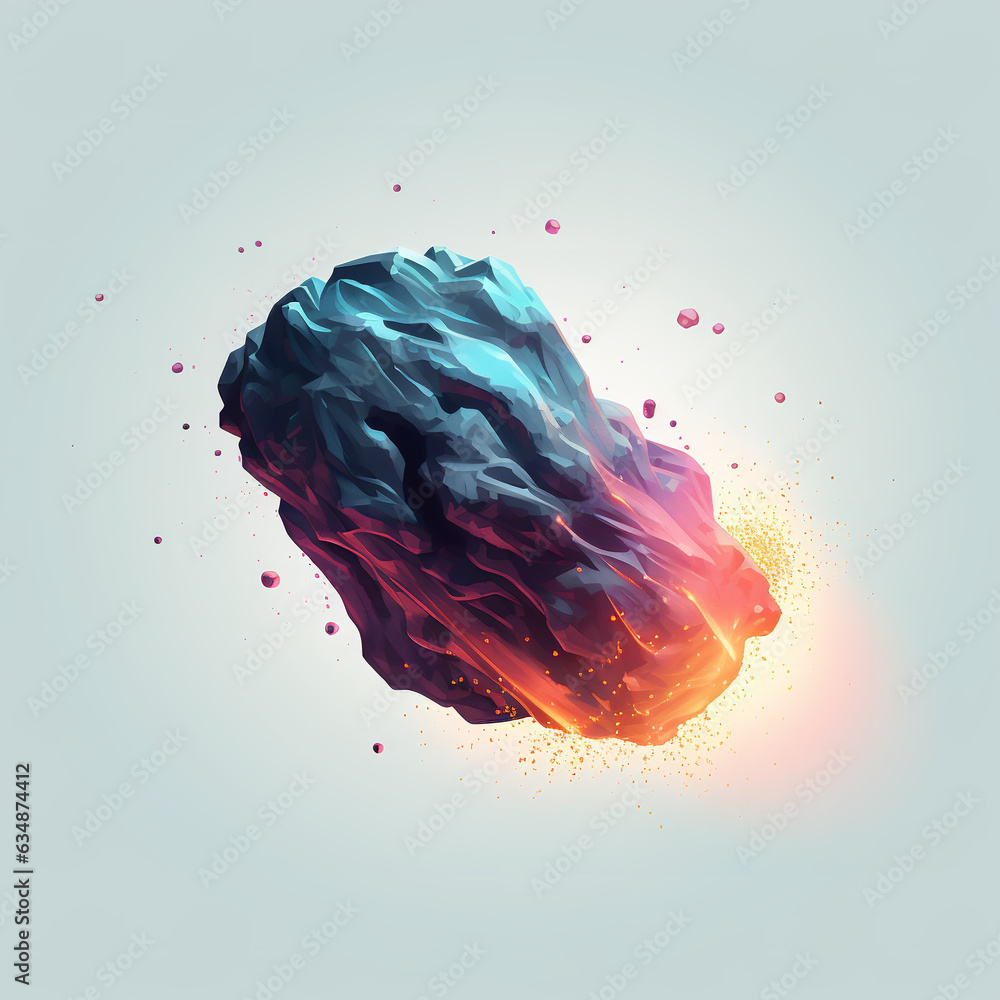 hd quality asteroid planet clipart illustration vector cosmic galaxy ...