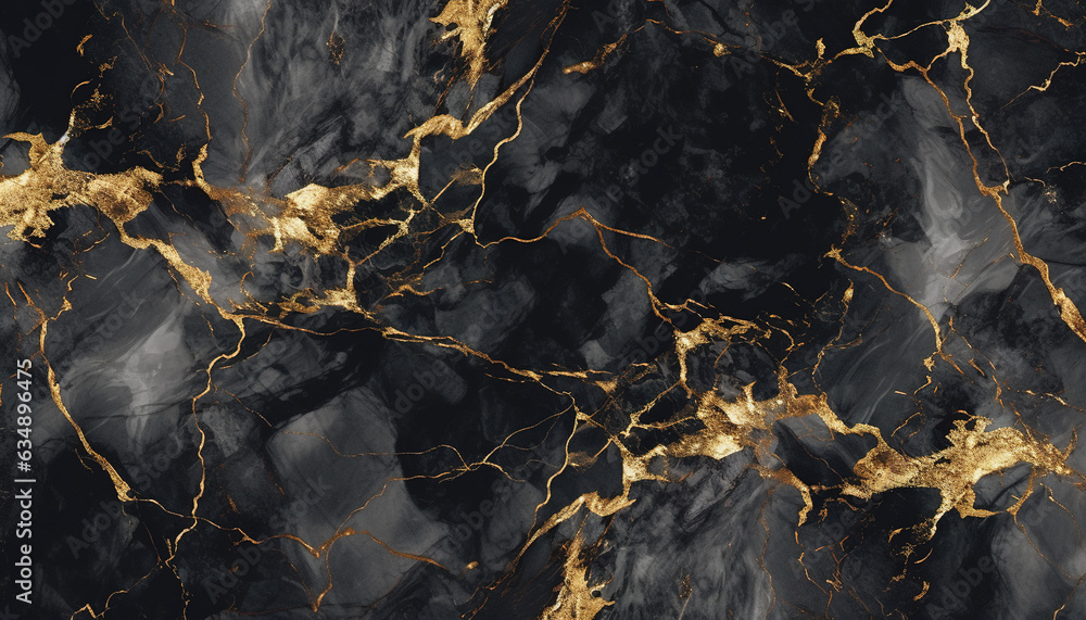 black marble with yellow gold veins luxury background texture pattern ...