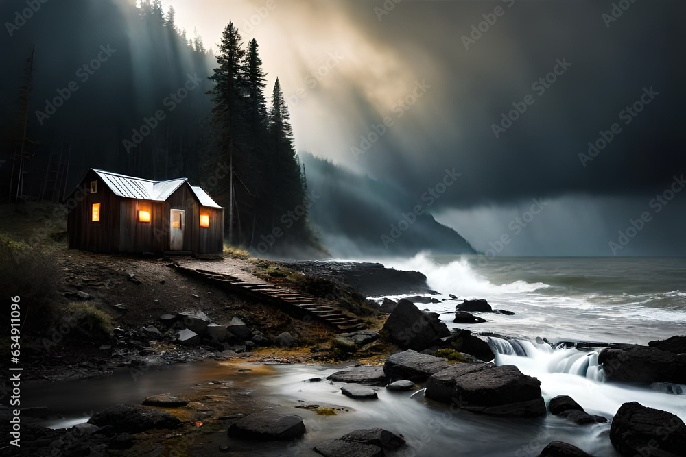 Abstract Scene Of Post Apocalypse City World After War Urban Ruins