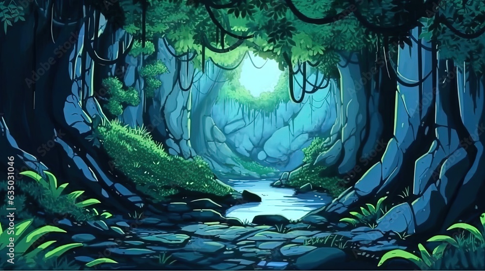 Exploring hidden caves and grottos . Fantasy concept , Illustration ...