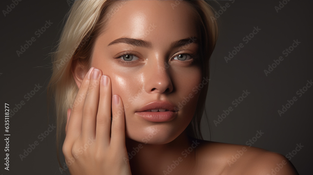 Beauty woman eyes face healthy pure skin natural make up fresh beauty ...