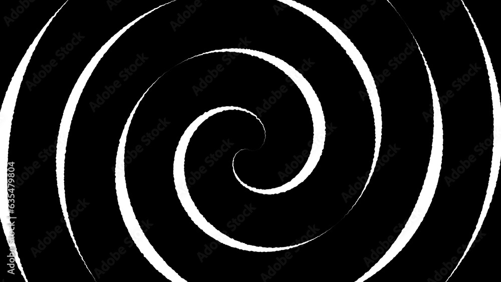 Twirl animated rotating spiral background. Overthinking mind twists ...