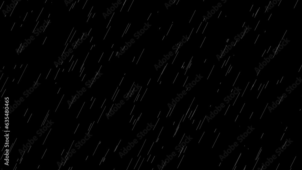 Cinematic Realistic rainfall animation overlay background in alpha luma ...