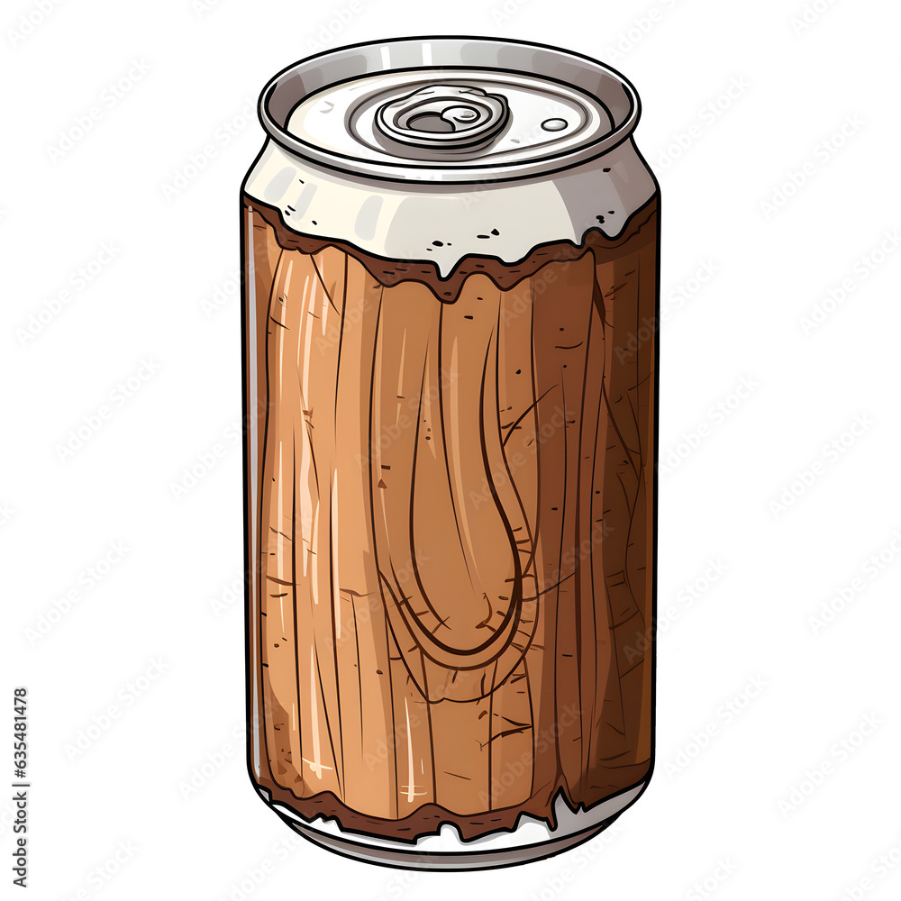 cartoon beer can clipart Stock Illustration | Adobe Stock