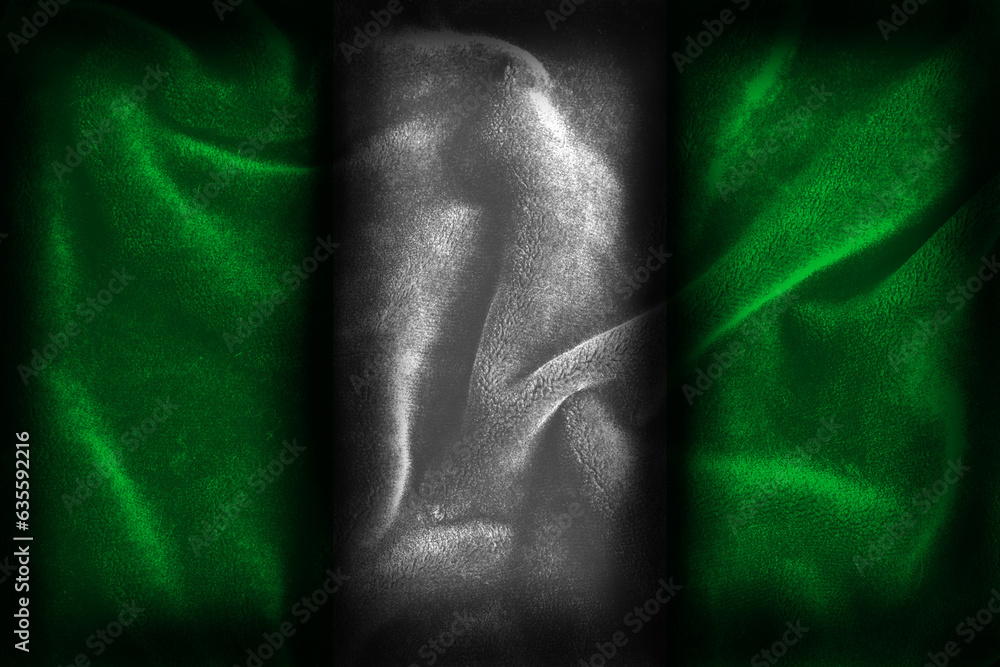 Nigerian flag illustration (representing the colors of Nigeria - Green ...