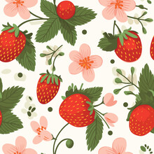 Seamless Strawberry Pattern Free Stock Photo - Public Domain Pictures
