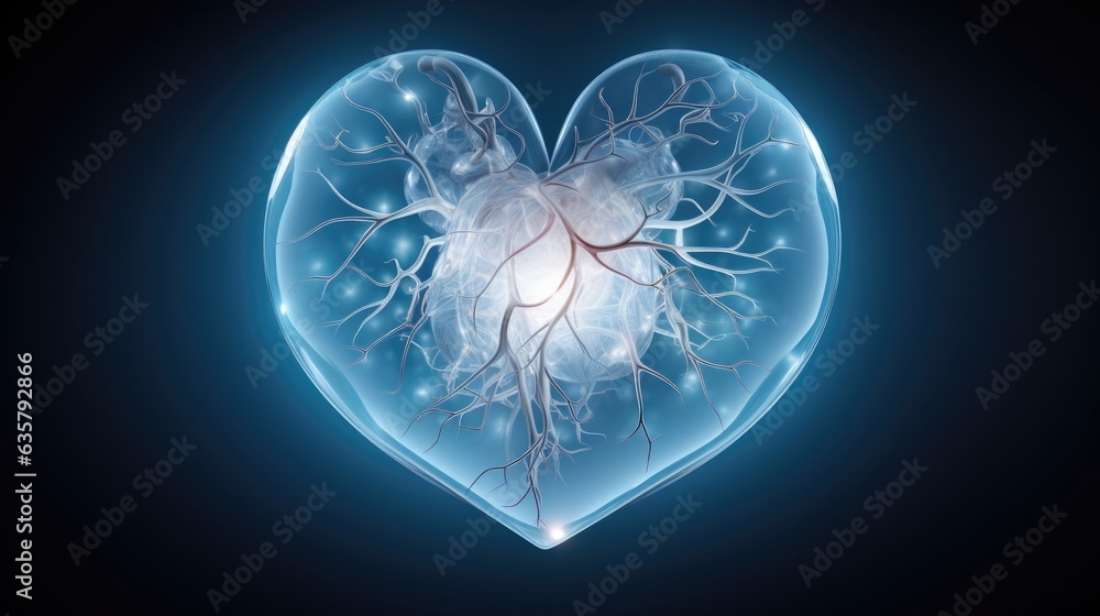 ภาพประกอบ Stock TRANSPARENT BRIGHT HEART. Wallpaper, 3D, Internal ...