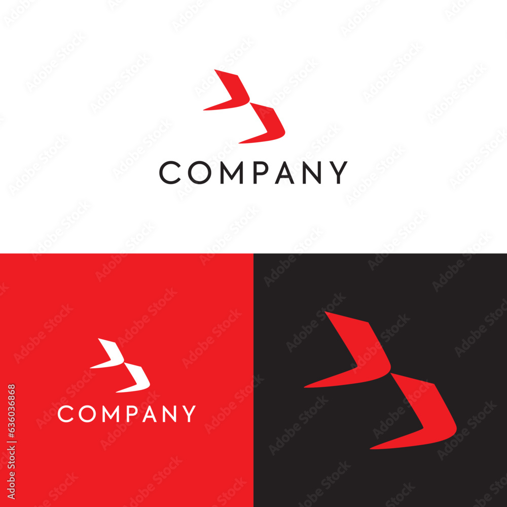 Technology logo design, air logo, flying logo, red logo, sports logo ...