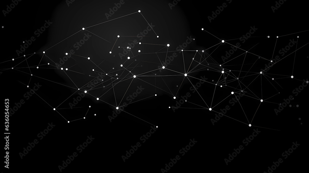 Plexus White Black Background Desktop Wallpaper HD 4k Network Nodes ...