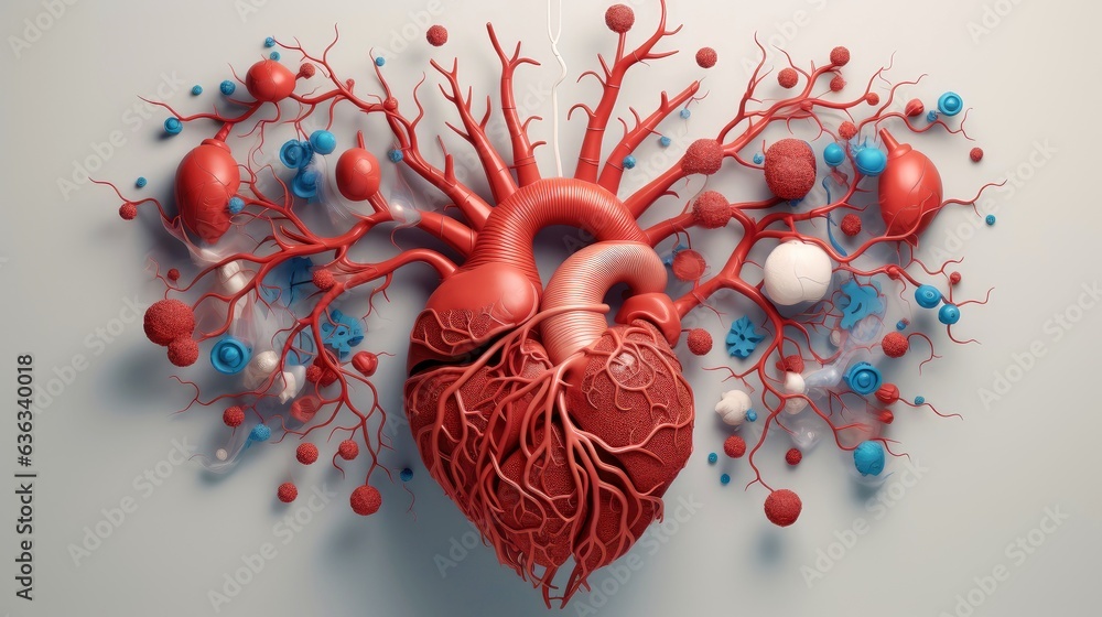 3D illustration mockup of the human organ system, Anatomy, Nervous ...