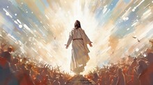 Jesus He Is Risen Illustration Free Stock Photo - Public Domain Pictures