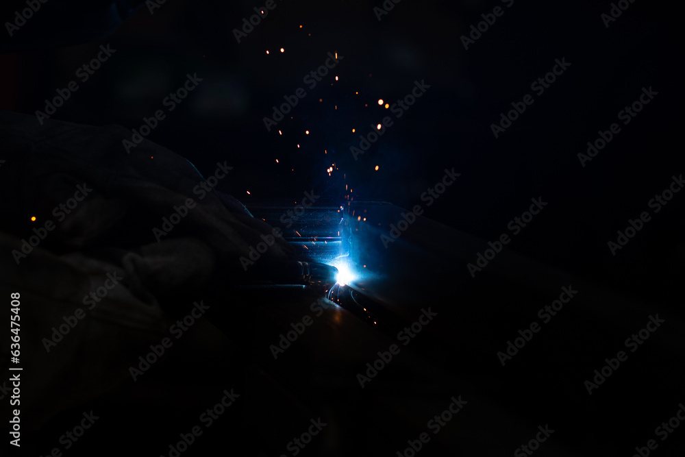 welder, mig or tig welding, craftsman, erecting technical steel ...