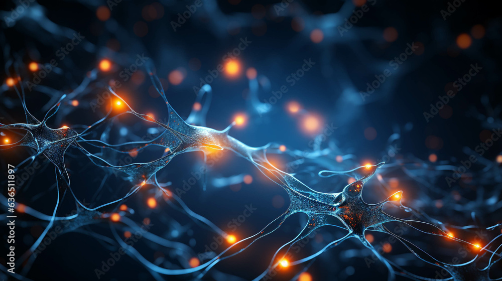 AI-Generated Neuron Image: A highly detailed visual representation of ...