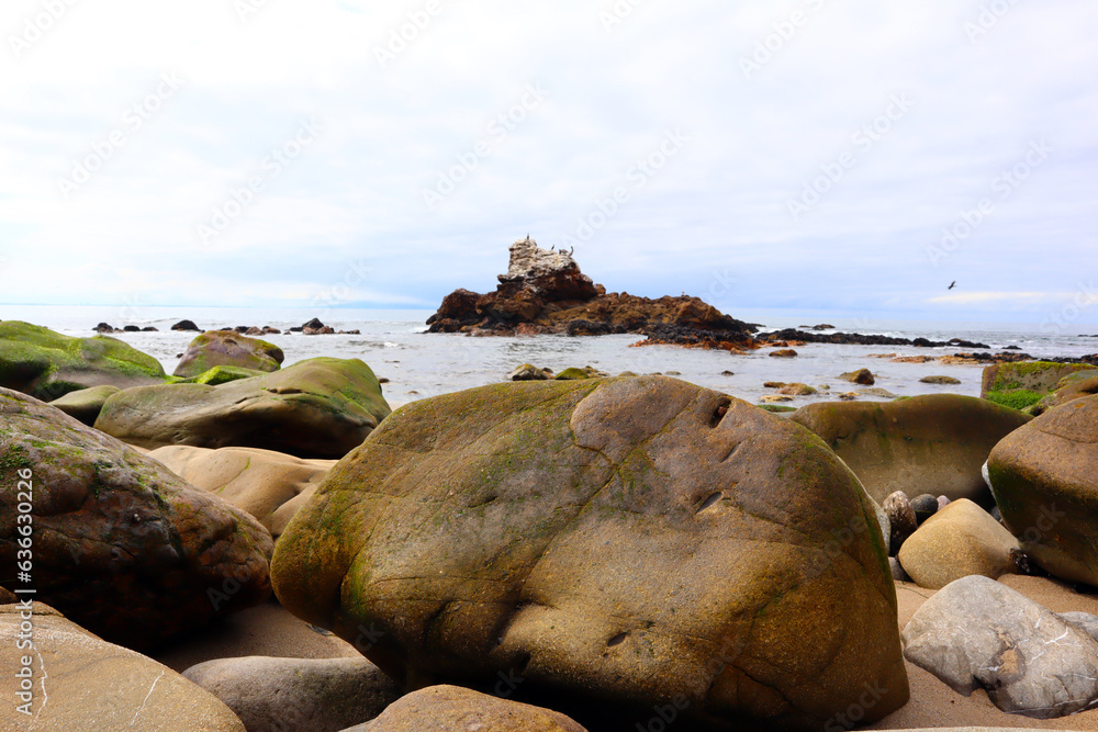 MALIBU (California), detail view of BIG ROCK BEACH located at 20000 ...