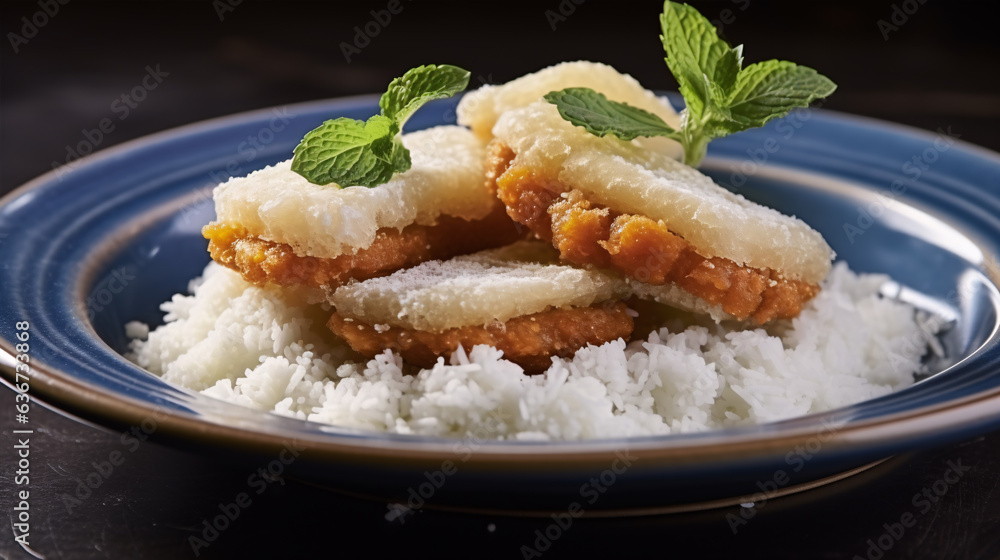 Delicious Tapioca, a brazilian snack made with cassava flour and shrimp ...