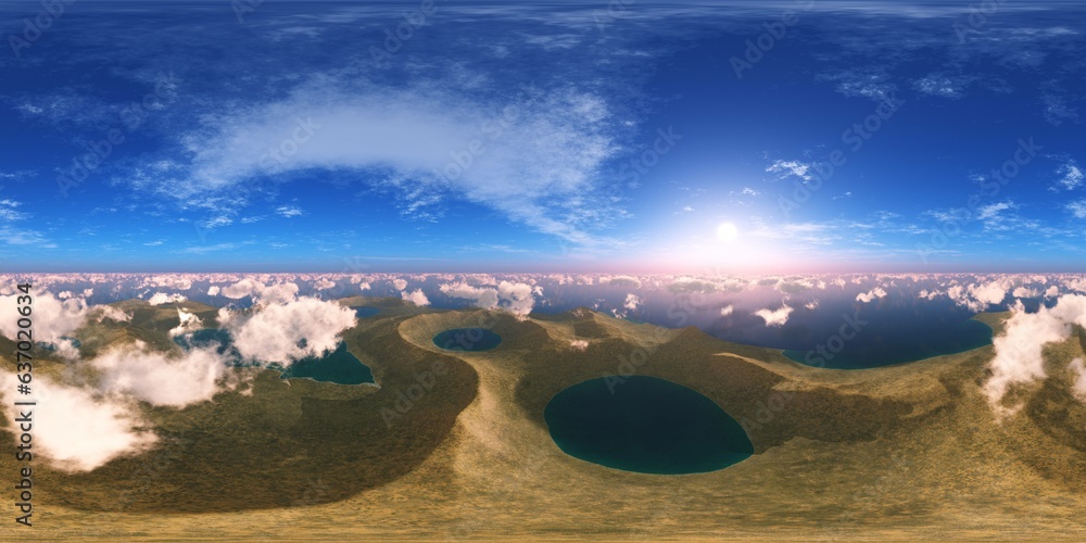 HDRI Map, environment map, Round panorama, spherical panorama ...