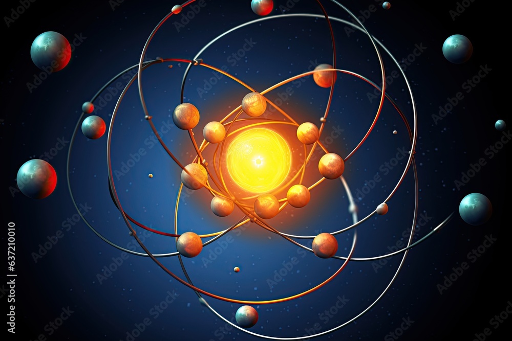 The atomic nucleus is the small, dense region consisting of protons and ...