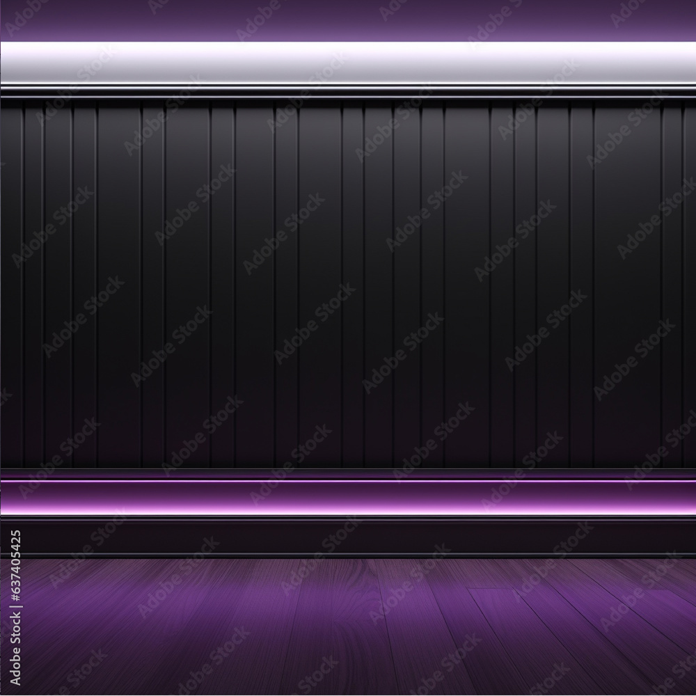 Plain black wall with simplistic floor boards and extremely minimalist ...