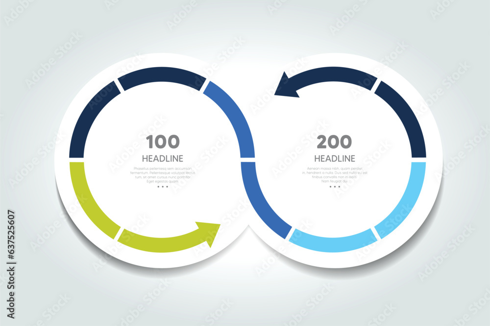 2 step template, banner, infographic, diagram, chart, column. Stock ...