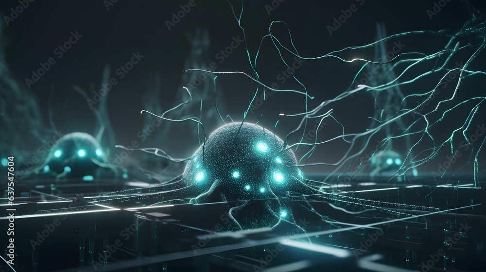Neuro computer with cell, artificial intelligence neural network ...